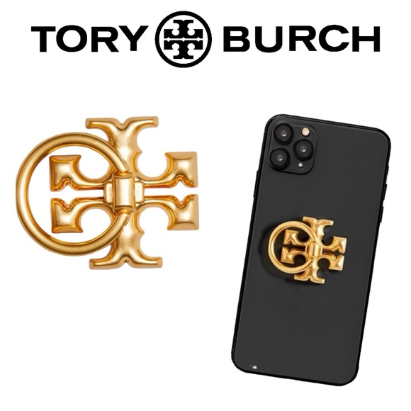 Tory Burch | Accessories | Tory Burch Gold Double T Monogram Logo ...